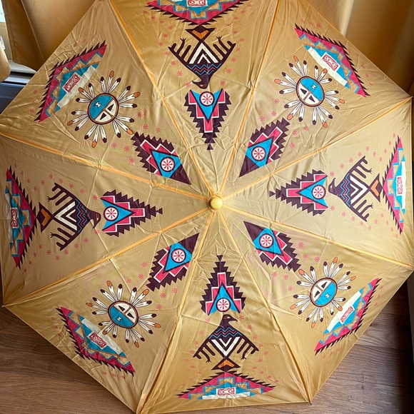 Accessories | Thunderbird Aztec Golden Umbrella | Poshmark